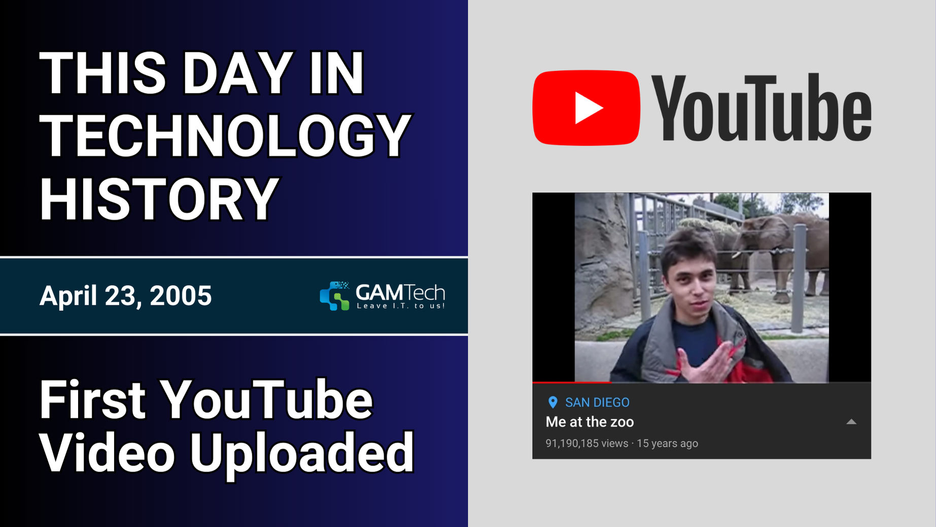 This Day in Technology History: The First YouTube Video is Uploaded